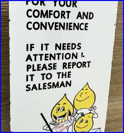 Vintage Esso Rest Room Porcelain Sign Gas Station Cleaning Motor Oil ...