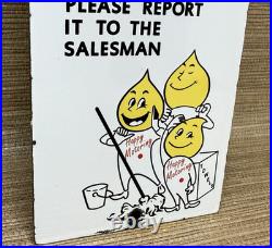 Vintage Esso Rest Room Porcelain Sign Gas Station Cleaning Motor Oil ...